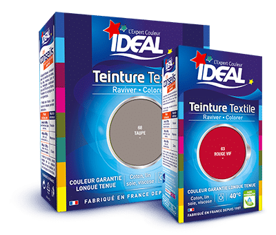 Teinture liquide Ideal - Coloration tissus coton, lin, soie et viscose